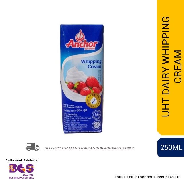 Anchor UHT Dairy Whipping Cream 200ml [BGS Stores] | Lazada