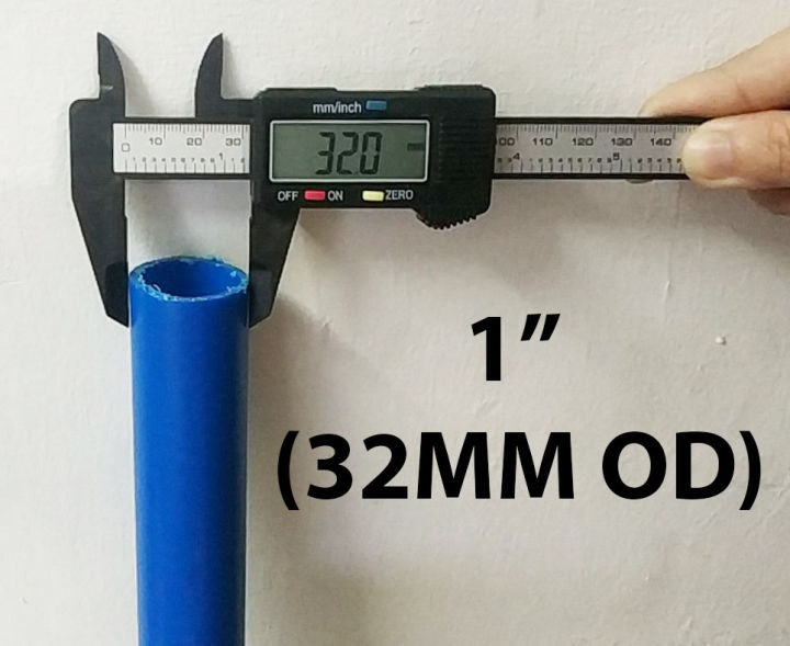 PVC PIPE 1" X 1/2 METER LONG BLUE FOR CLEAN WATER ( 32MM OUTSIDE ...