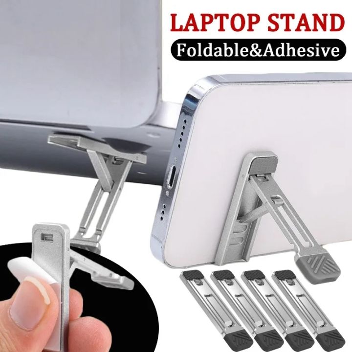 Universal Mini Metal Foldable Laptop Stand Ultra Thin Mobile Phone ...
