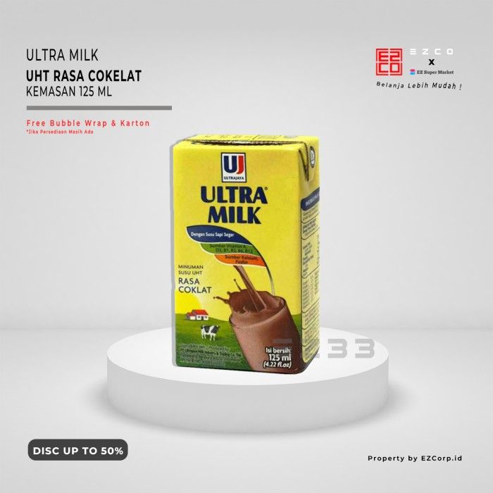 ULTRA MILK SUSU UHT RASA COKLAT KEMASAN 125 ML - Susu Uht | Lazada Indonesia