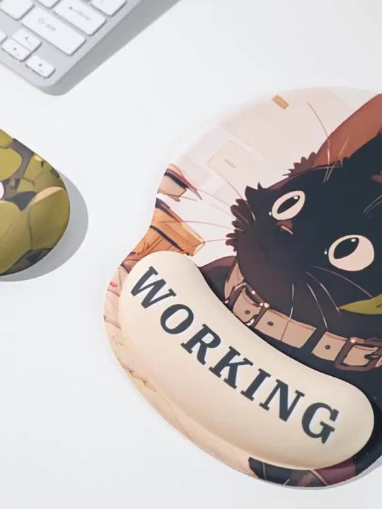 labubu Mouse Pad Wrist Protector Girl Mouse Wrist Rest Office Desk Pad ...