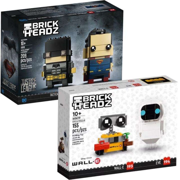 Square head boy 40619 Eva and Wall E 41610 Superman steel bone Sea King ...
