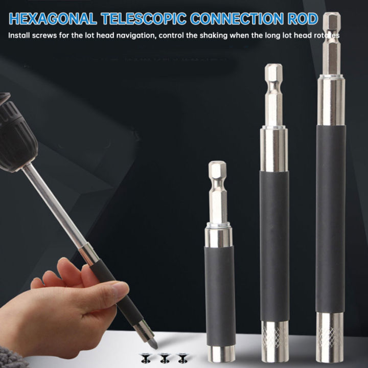 Ma-Gnetic ที่ยึดข้อต่อไขควงแบบยืดหดได้หัวแปลงหกเหลี่ยมสว่านแบบปลดได้ ...