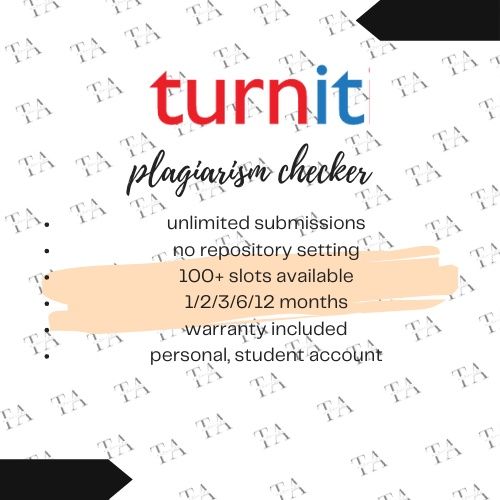 Turnit Tunitn Plagiarism Checker Student Account - No Repository ...