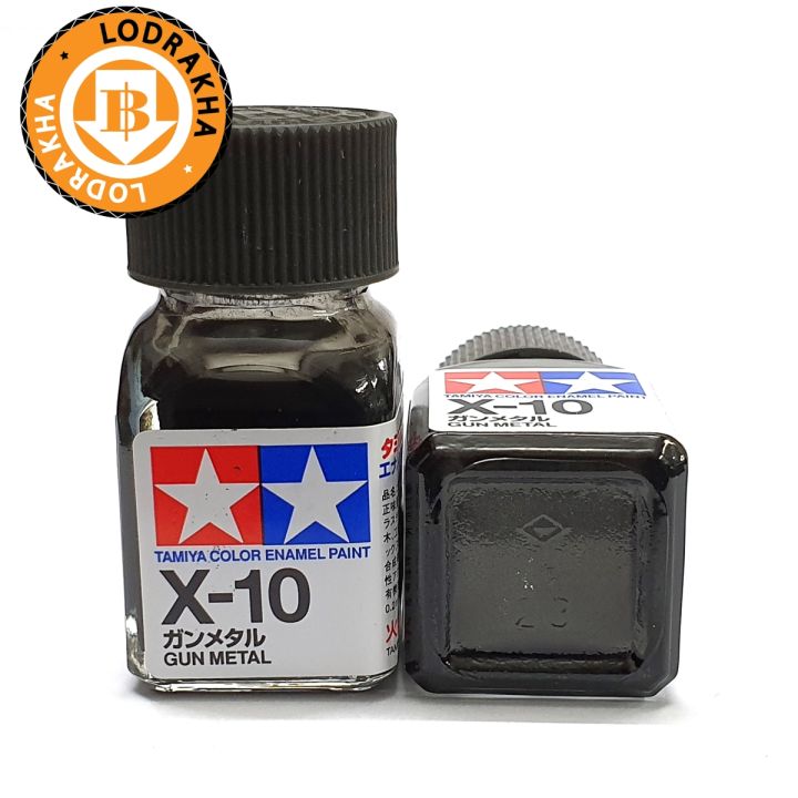 สีโลหะสูตรน้ำมัน Tamiya Enamel X10 GunMetal 10ML | Lazada.co.th