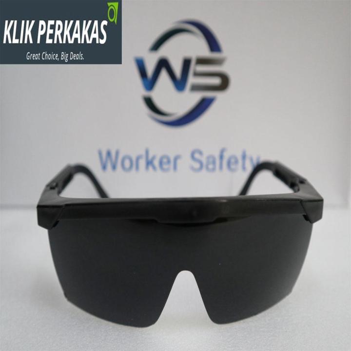 Safety Google Kacamata Safety Gerinda Las Hitam Pekat | Lazada Indonesia
