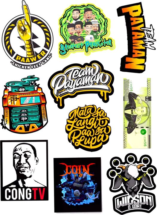 CONG TV TEAM PAYAMAN WATERPROOF HIGH QUALITY VINYL STICKER SET | Lazada PH