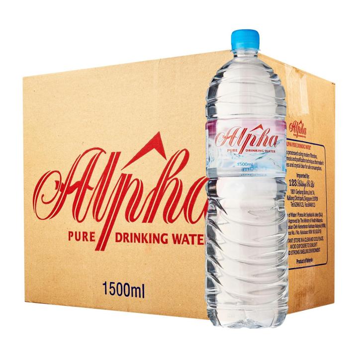 Alpha Pure Drinking Water 1.5 L - Case | Lazada Singapore