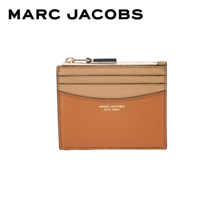 MARC JACOBS THE SLIM 84 COLORBLOCK ZIP CARD CASE RE22 S166L03FA22225 ...