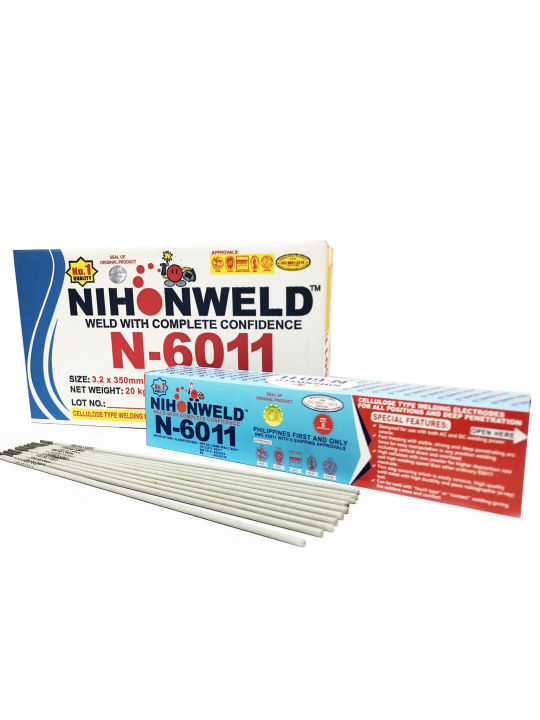 NIHONWELD Welding Rod (N-6011) sold per box | Lazada PH
