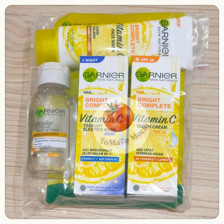 Garnier TRAvel Kit Light Bright Complete / Sakura Glow 1 Paket | Lazada ...