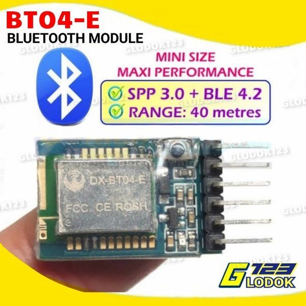 BT04E Bluetooth Module BT 04-E Arduino Raspbery Pi Modul vs HC05 HC06 ... BT04E Bluetooth Module BT 04-E Arduino Raspbery Pi Modul vs HC05 HC06 ...