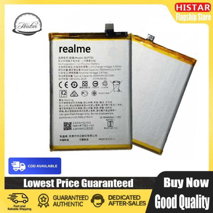 OPPO Realme BLP793 Battery for Realme C11 C12 C15 Narzo 20 Battery ...