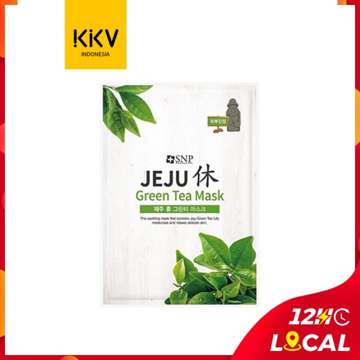 KKV - SNP Jeju Rest Green Tea Mask 25 ml / Masker Wajah / Masker Muka ...