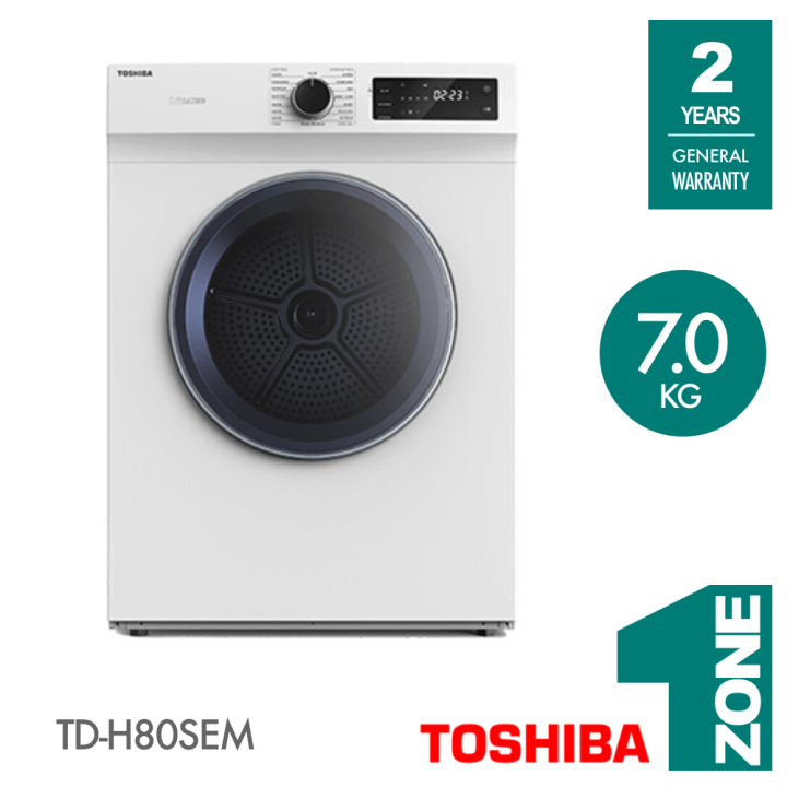 Toshiba 7KG Sensedry Tumble Dryer - Model: TD-H80SEM | Lazada