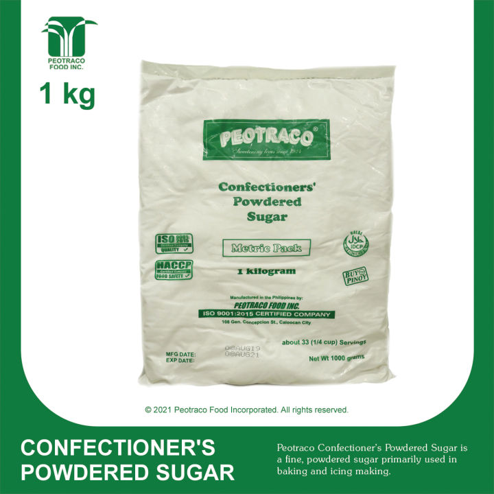 Peotraco Confectioner's Powdered Sugar (1kg) | Lazada PH
