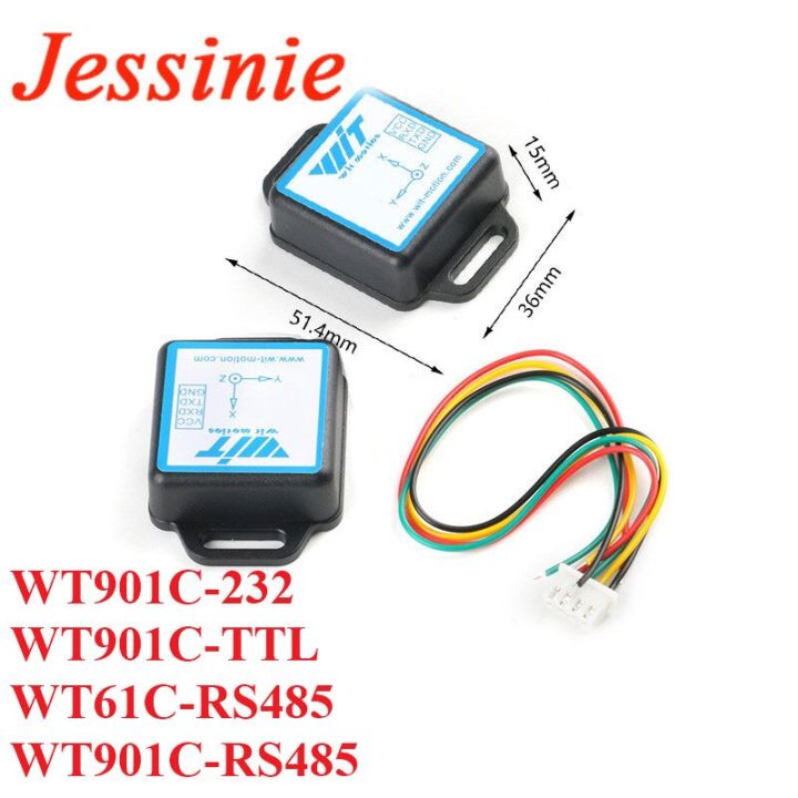 WT61C WT901C To RS485/232/TTL 9 Axis 6 Axis IMU Sensor Tilt Angle Pitch ...