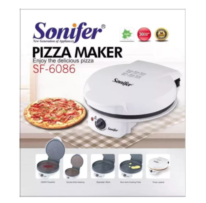 automatic Electric Pizza Maker Pan Non-Stick Multi Cooker 1500W | Lazada