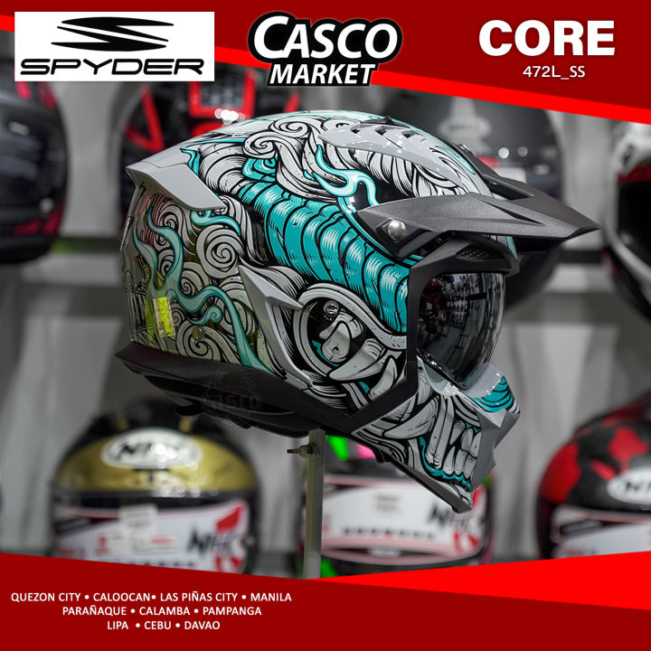 SPY NEO CORE GUARDIAN HYBRID SINGLE VISOR MOTORCYCLE HELMET (WITH EXTA ...