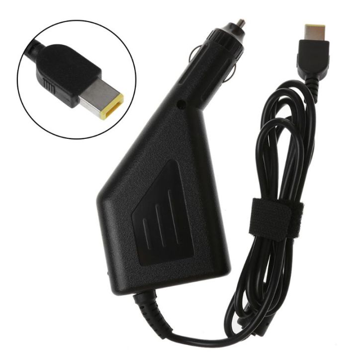 90W Laptop Car Charger 20V 4.5A QC 3.0 USB Adapter for Lenovo Thinkpad ...