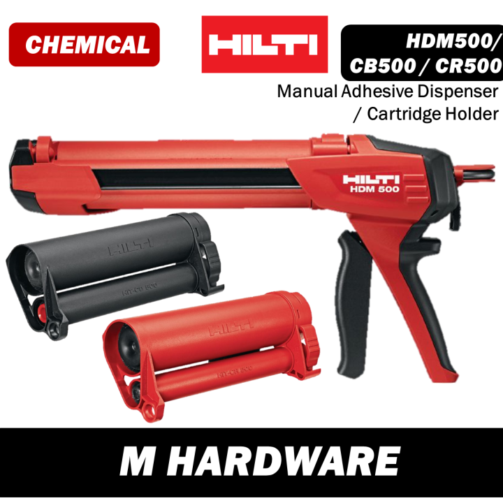 HILTI HDM 500 / CR 500 / CB 500 Manual Adhesive Dispenser / Cartridge ...