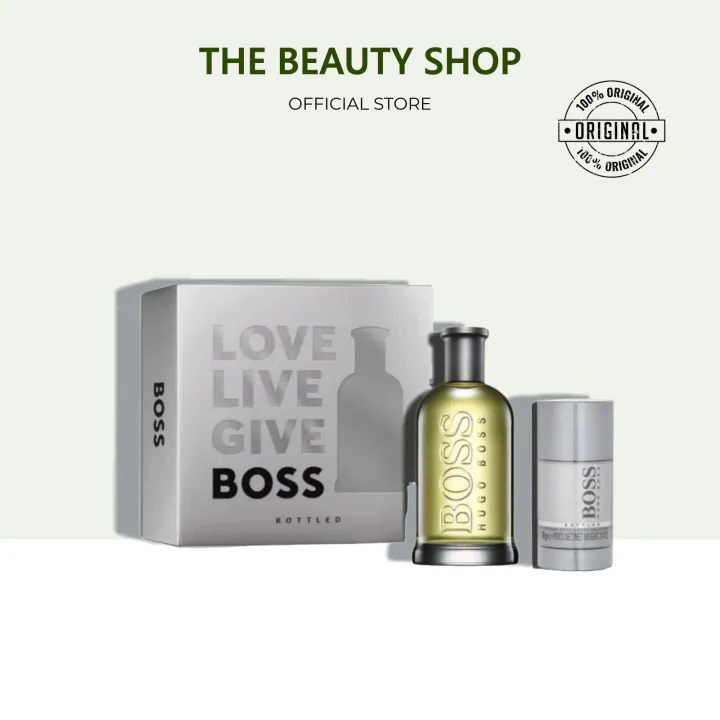 Men’s Grooming Set: Hugo Boss Bottled EDT & Deodorant Stick Gift Set ...