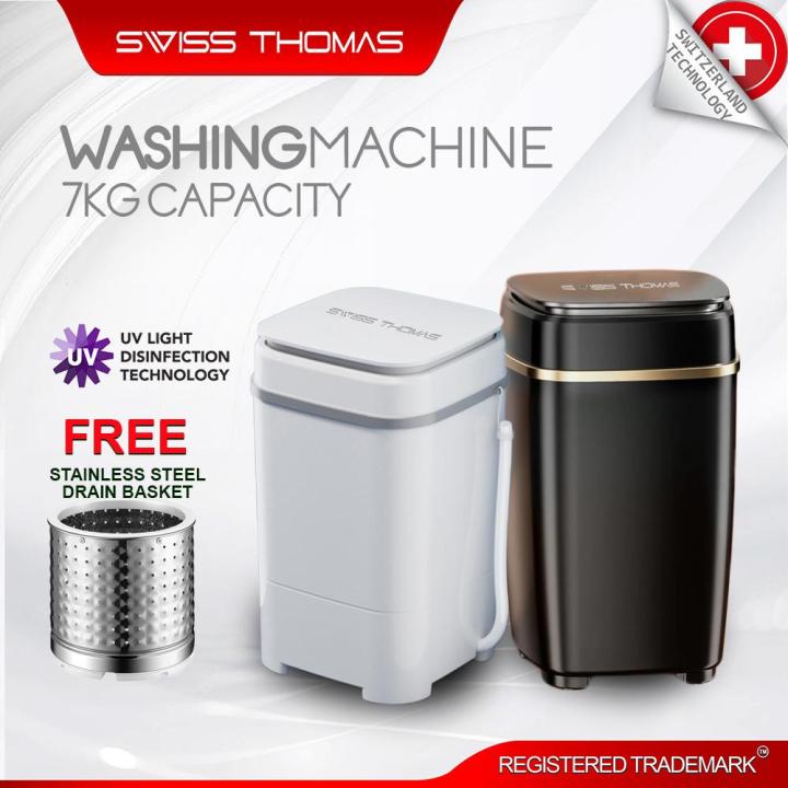 Swiss Thomas Washing Machine Mesin Basuh Baju 7kg Capacity UV Light ...