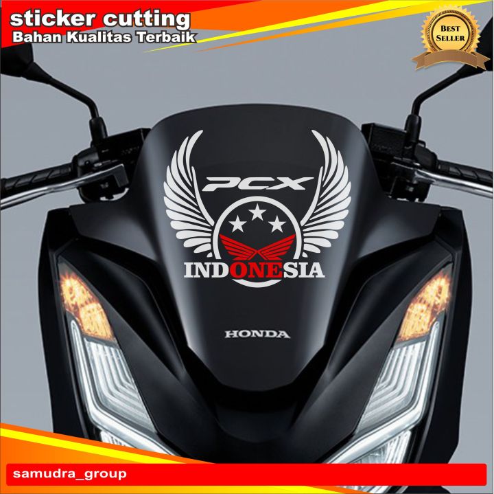 STIKER CUTTNG LOGO PCX INDONESIA VARIASI VISOR | Lazada Indonesia