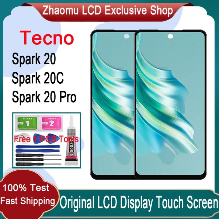 Original Tecno Spark 20 Spark 20C Spark 20 Pro LCD Display Touch Screen ...