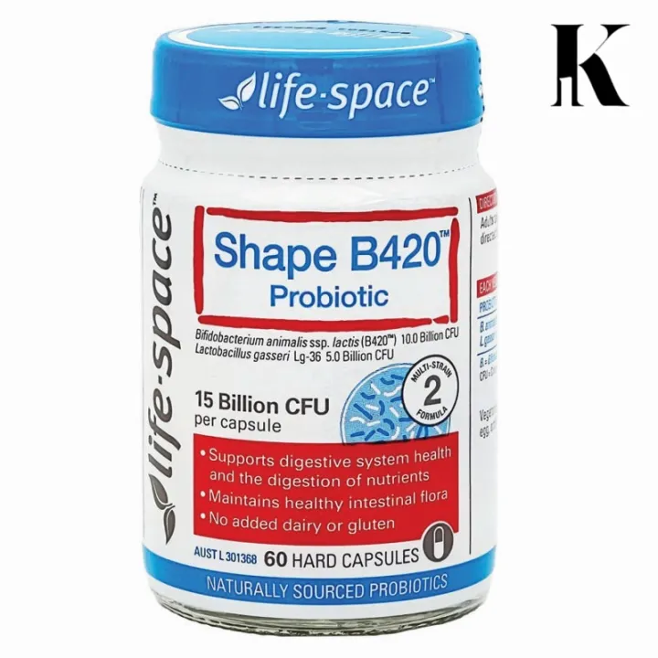 【24 Hours Shipped】 Life-Space Shape B420 Probiotic (60 Capsules) From ...