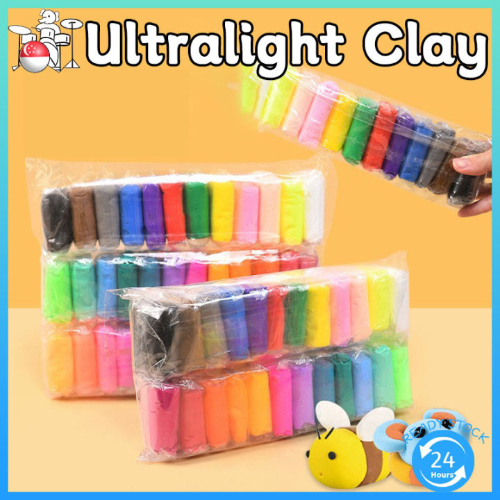 SG[In Stock] 36 Colors Ultralight Clay Air Dry Clay DIY Modeling Clay ...