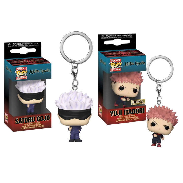 Funko Pop! Jujutsu Kaisen Itadori Yuji Satoru Gojo Keychain Action ...
