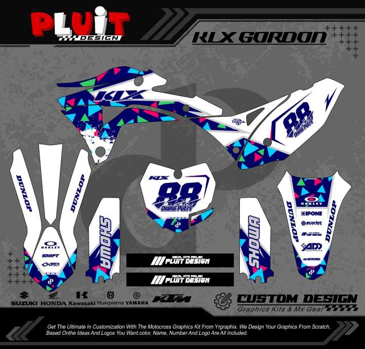 Decal Klx Gordon Full Body Stiker Klx Gordon Full Body Dekal Klx Gordon ...