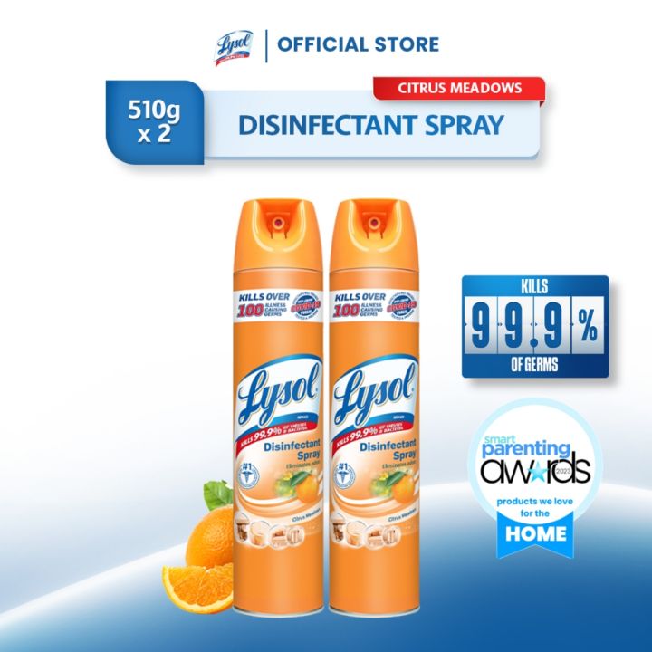 Lysol Disinfectant Spray Citrus Meadows 510g Twin Pack | Lazada PH