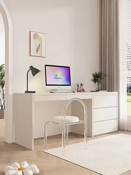 Desk Bookcase Home Student Study Desk Writing Desk Storage Cabinet ...