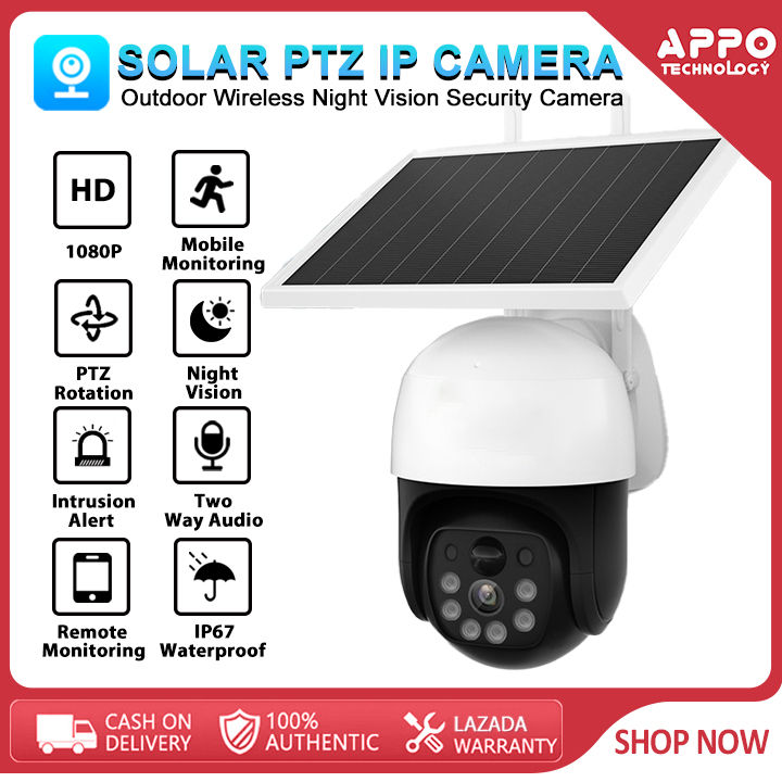 V380 PRO P5 Solar CCTV 2MP Outdoor Waterproof Wireless Night Vision ...