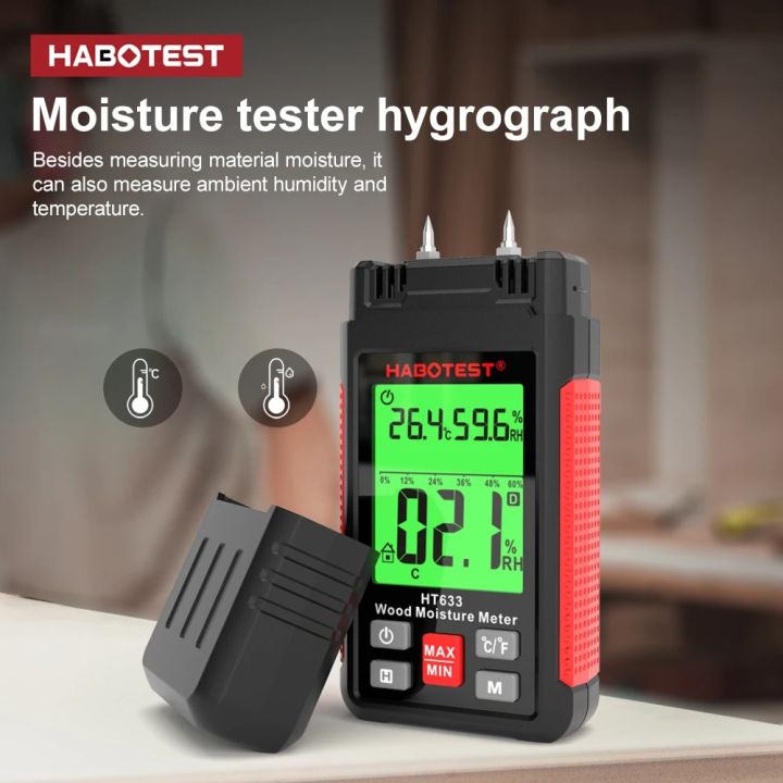 【Exclusive Limited Edition】 Habotest Ht633 Wood Moisture Tester Pin ...