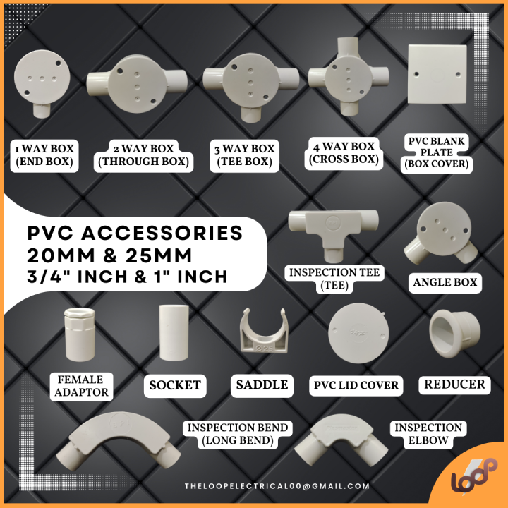 PVC ACCESSORIES / PVC ACCESSORIES WIRING / PVC CONDUIT PIPE ACCESSORIES ...