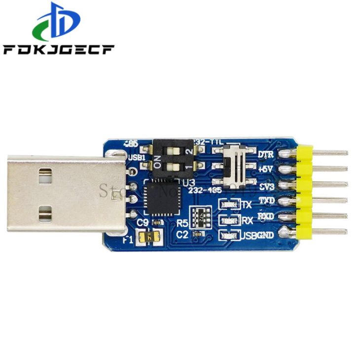1PCS USB CP2102 to TTL RS232 USB TTL to RS485 Mutual Convert 6 in 1 ...