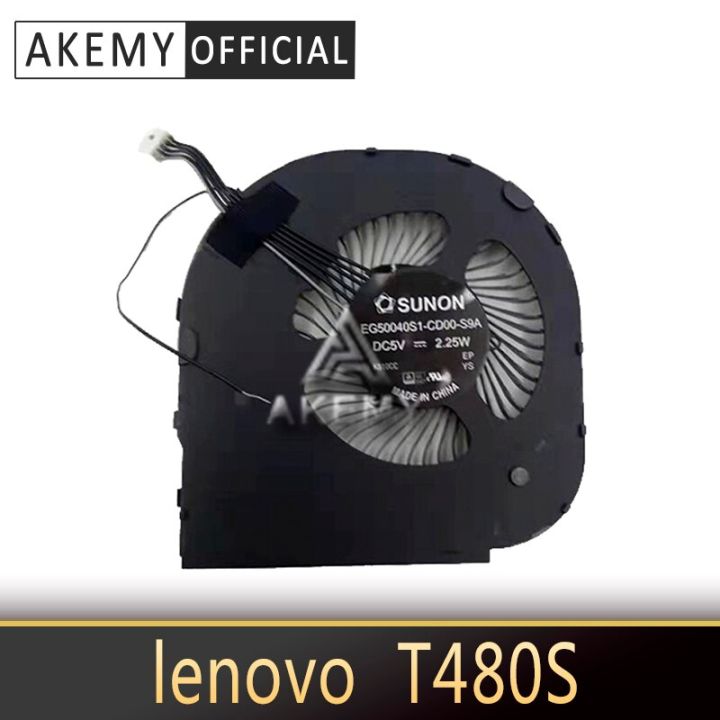 Cpu Fan Cooler สำหรับ Lenovo Thinkpad T480s Cpu พัดลมระบายความร้อน ...