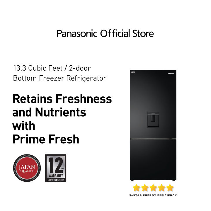 Panasonic NR-BX421GPKP 13.3 cu.ft Full-flat Frameless Design Two Door ...