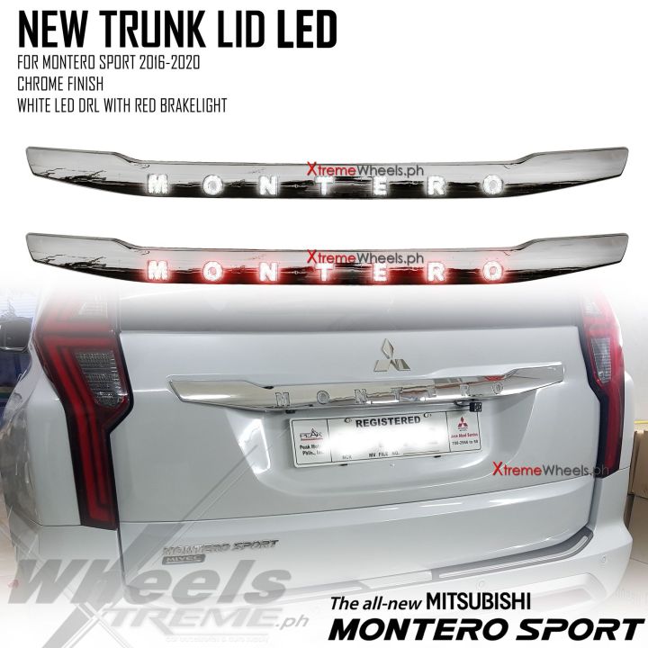 Montero 2016 to 2025 LED TRUNK LID / REAR BUMPER TRUNKLID COVER CHROME ...