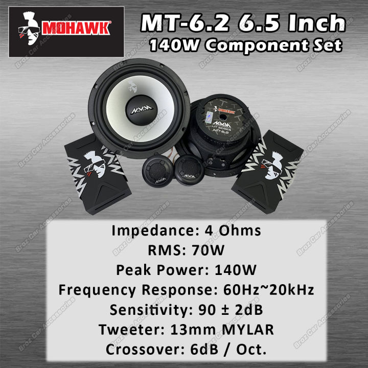100% ORIGINAL MOHAWK MT SERIES 6.5" SPEAKER MT-6 Mid Bass Speaker / MT ...