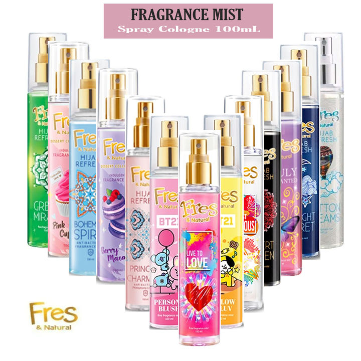 Fres & Natural Spray Cologne Fragnance Body Mist 100mL- Parfum Wings ...