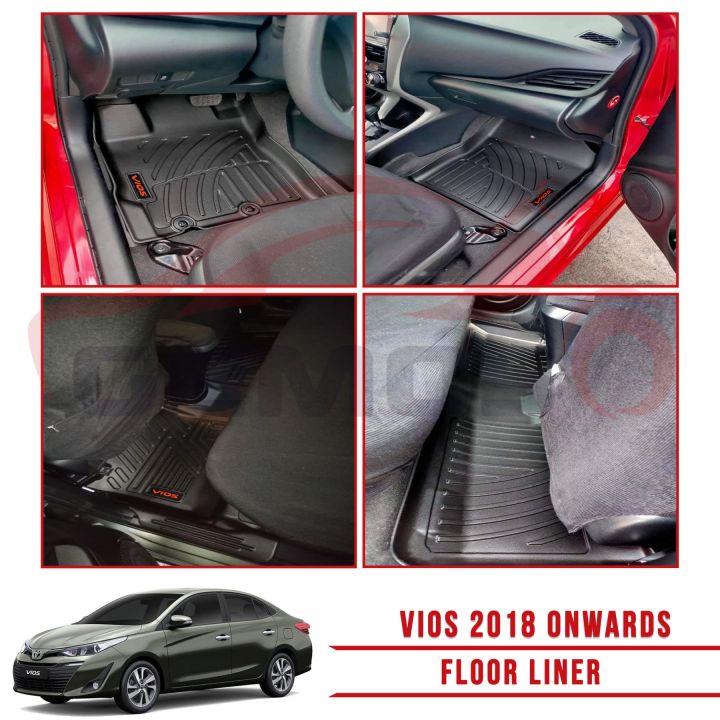 TOYOTA VIOS 2019 - 2024 DEEPDISH MATTING (2019 2020 2021 2022 2023 2024 ...