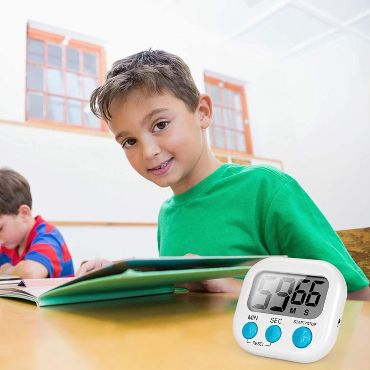 Digital Kitchen Timer Loud Alarm Cooking Countdown Clock Back Stand For ...