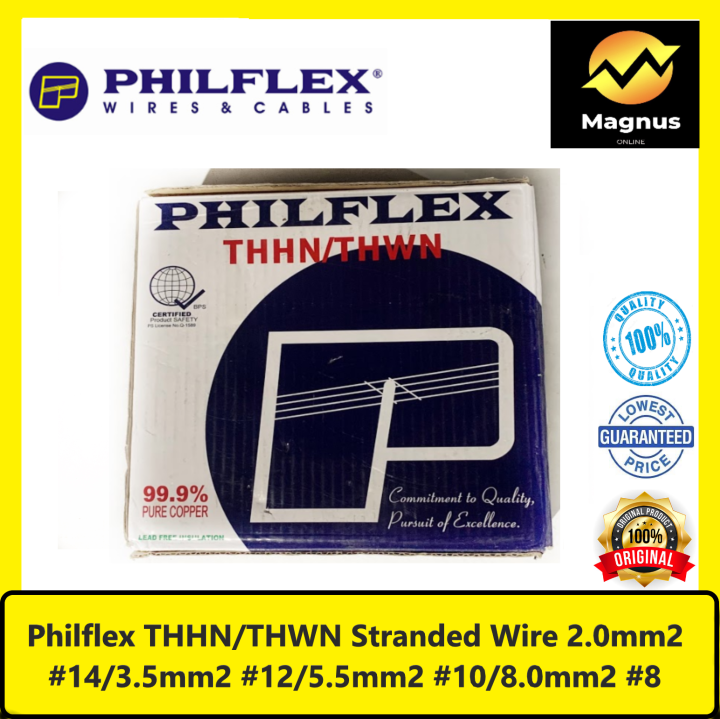 Philflex 2.0mm2 #14 Stranded Wire THHN/THWN | Lazada PH