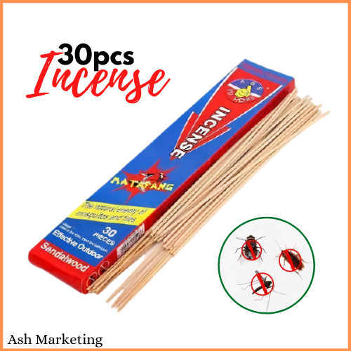 30 pcs Mosquito Killer Incense Sandalwood Scent Stick Powerfully Repel ...