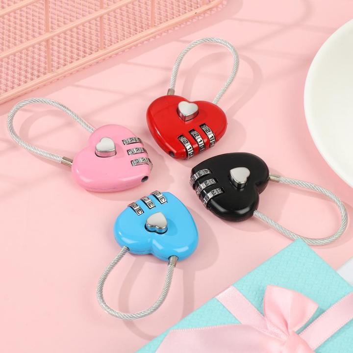 Padlock Double Mood Love Lock Travel Valentine's Day Gift Heart Shaped ...