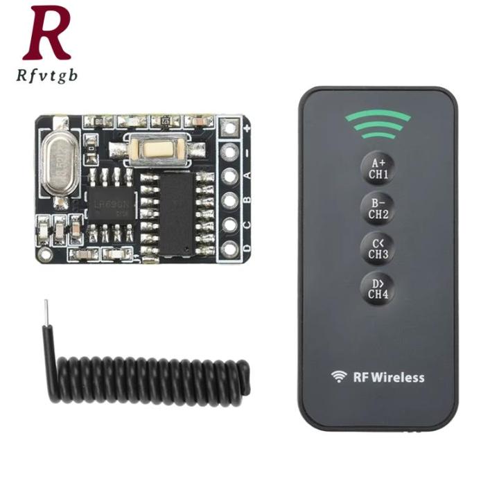 DC 3-5V 433Mhz Learning Code Decoding Receiver Module Wireless Remote ...